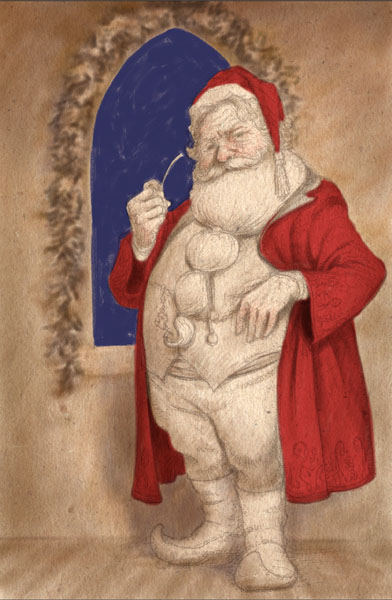 Realistic Santa Drawing Santa Claus Drawing #realistic #sketch #art